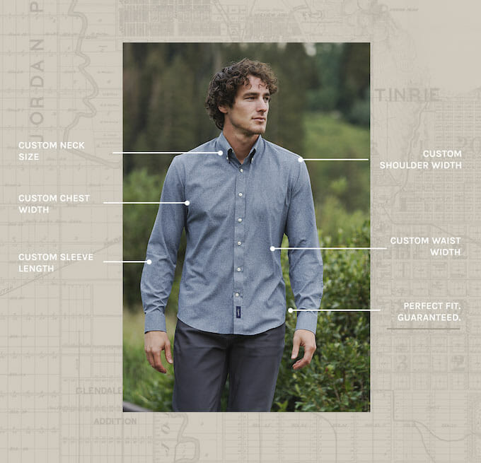 Men's Blue Next Generation Performance Shirt - Woodies Clothing