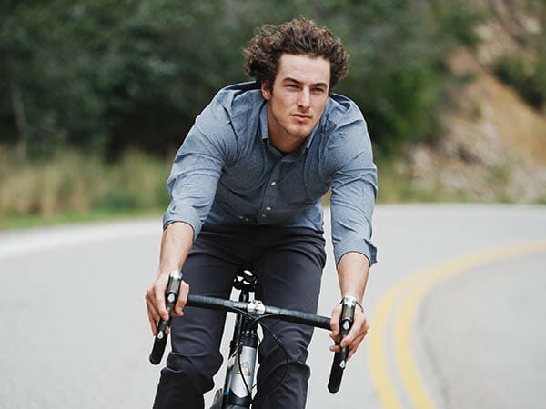 Men's Blue Next Generation Performance Shirt - Woodies Clothing