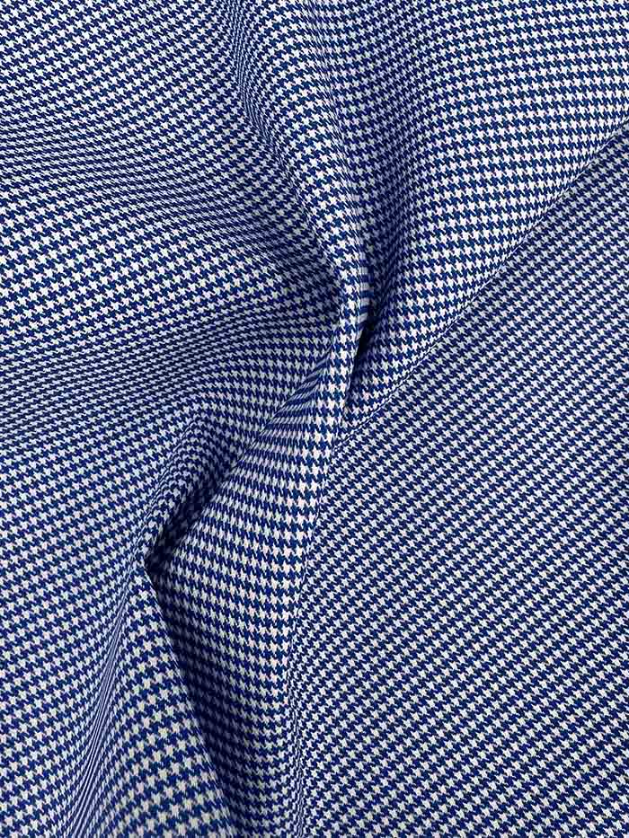Men's Stain Resistant Dress Shirt in Blue Houndstooth - Woodies